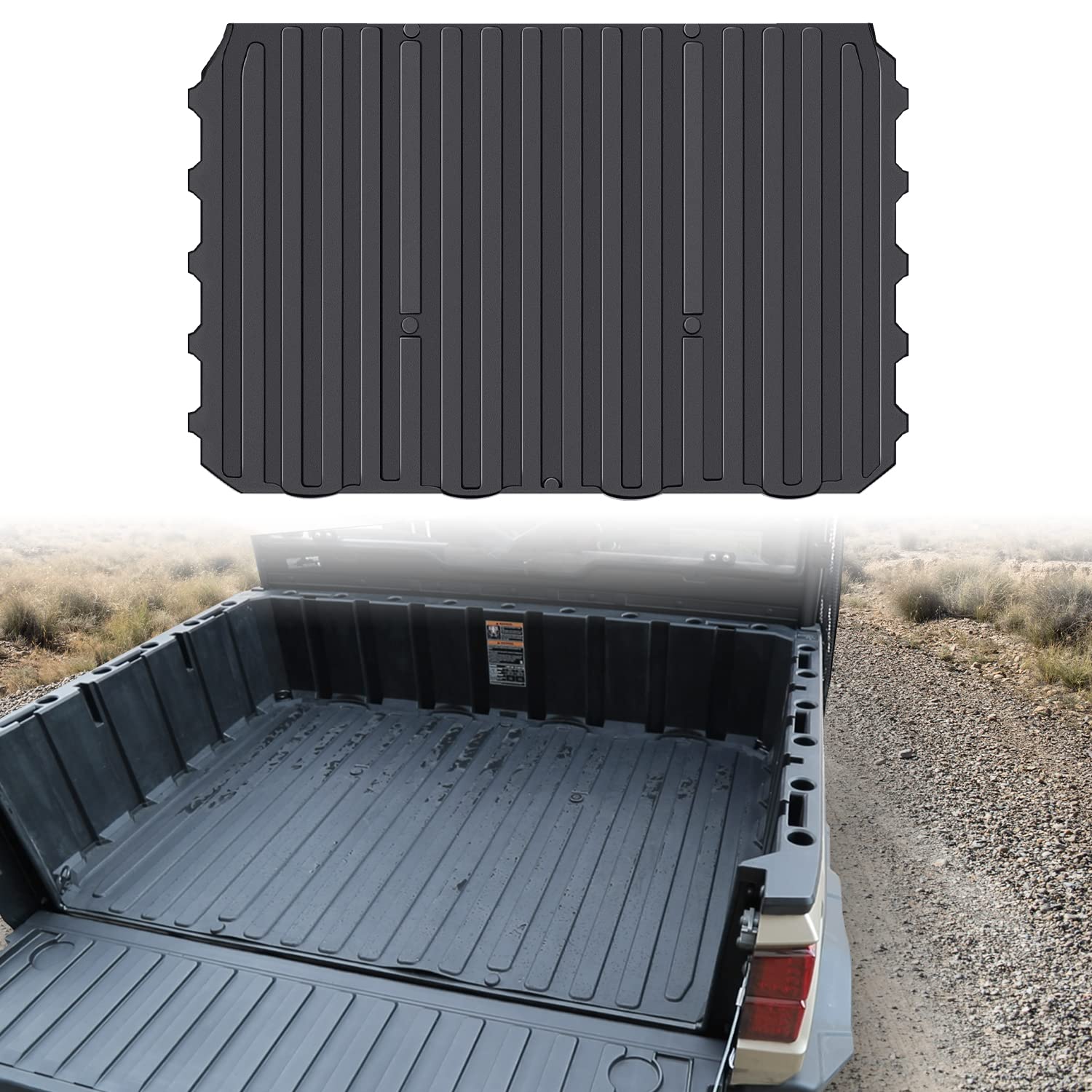 Amazon.com: CUSAUTV Rear Cargo Bed Mat Compatible with Polaris Ranger ...