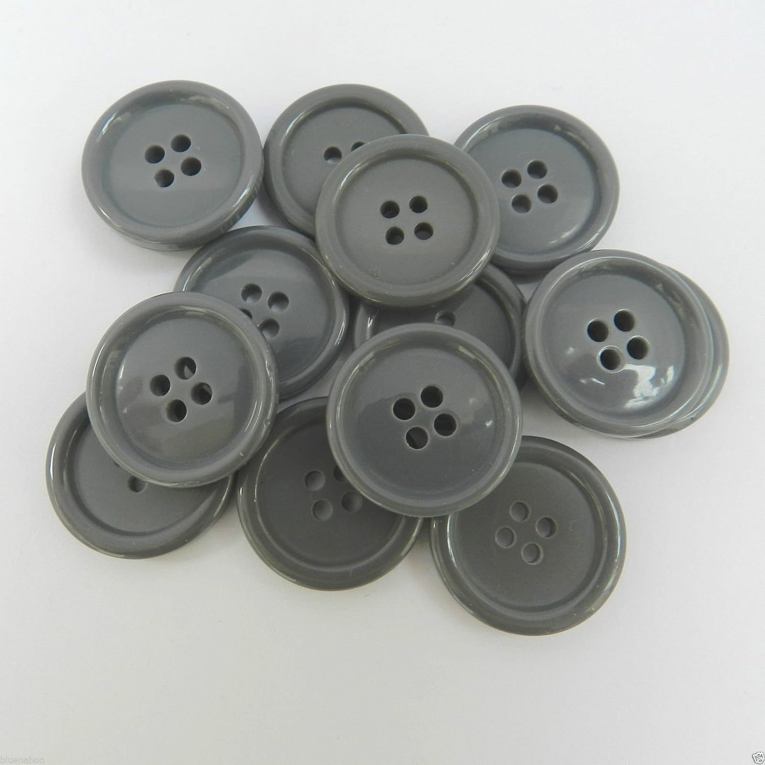 Amazon.com: Always Knitting and Sewing 10 X Light Grey Coat Buttons 4 ...