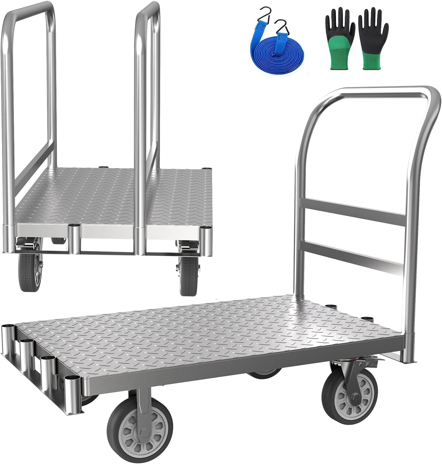 Amazon.com: Yeeoy 2IN1 Folding Platform Truck Cart, 2200LBS Heavy Duty ...