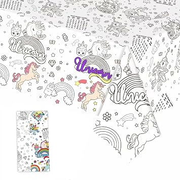 Giant Coloring Tablecloth for Kids 137 * 274cm Giant Colouring ...