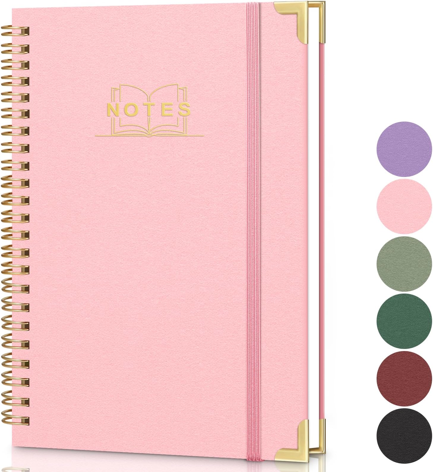Amazon.com : Lined Spiral Journal Notebook, A5 Hardcover Spiral ...