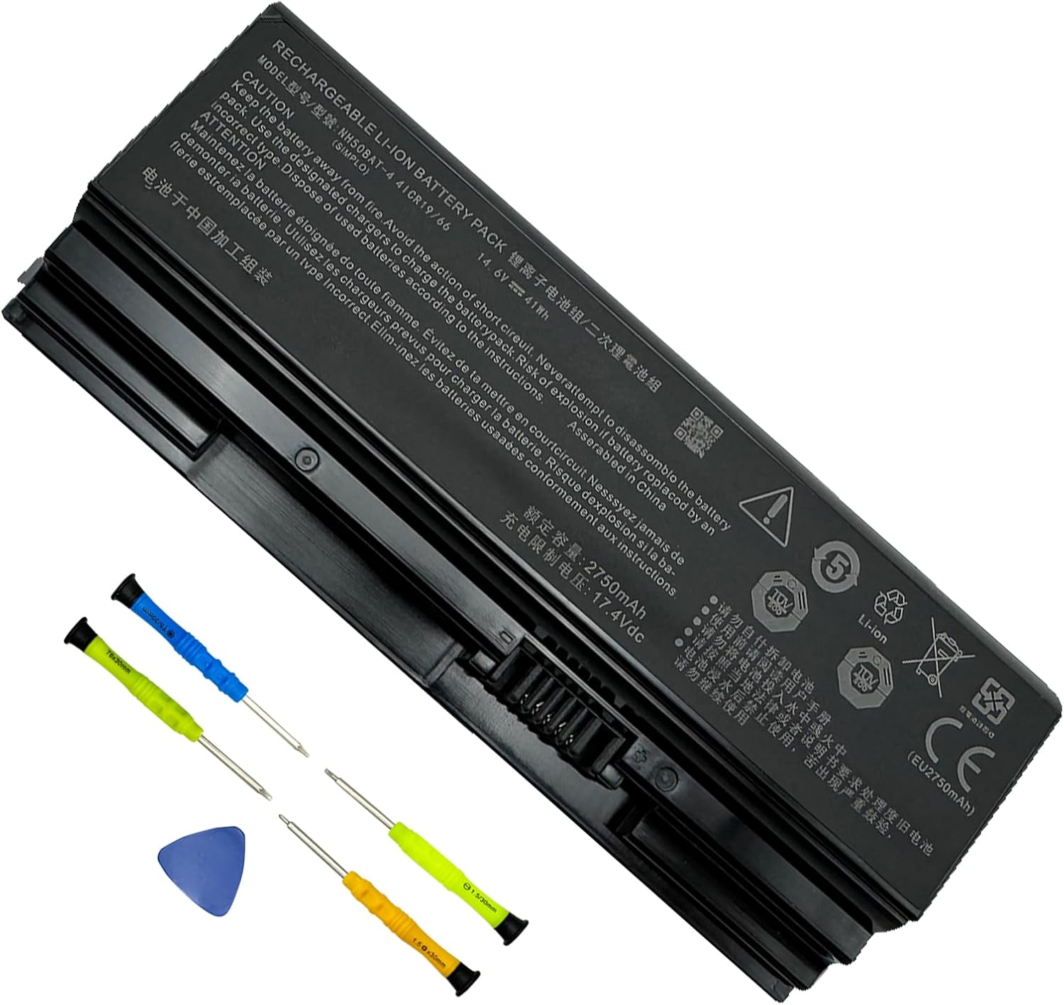Amazon.com: NH50BAT-4 Laptop Battery Compatible with PROSTAR Clevo ...