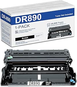 DR-890 DR890 Drum Unit 1 Pack High Yield Replacement for Brother DR 890 ...