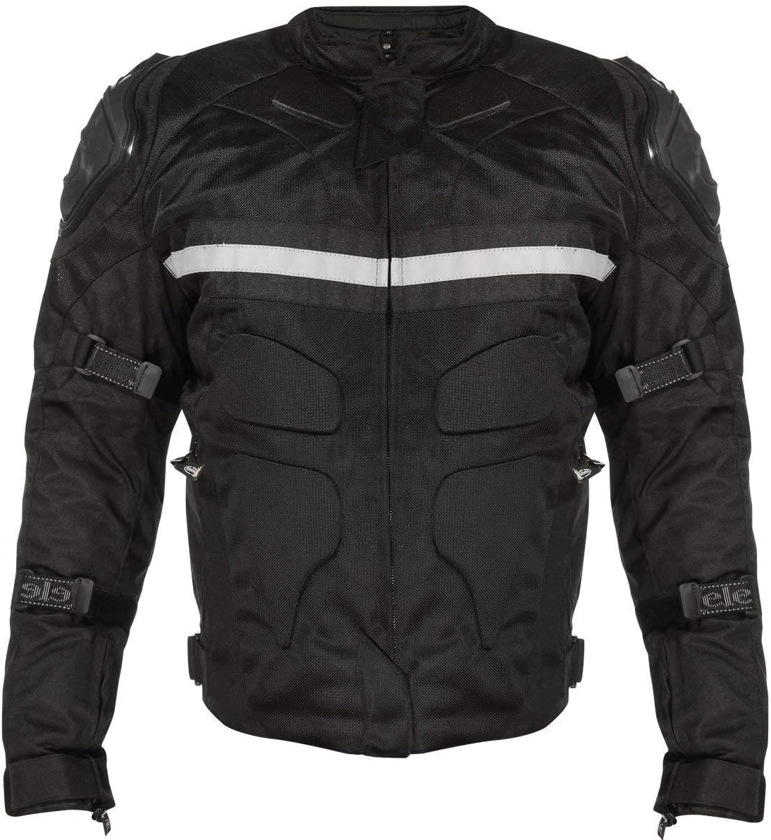 Amazon.com: Xelement CF751 Black Tri-Tex Mesh Motorcycle Sport Jacket ...