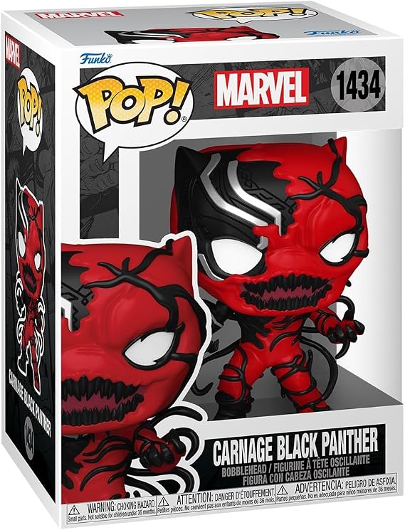 Amazon.com: Funko POP Marvel: Carnageized - Black Panther - Marvel ...
