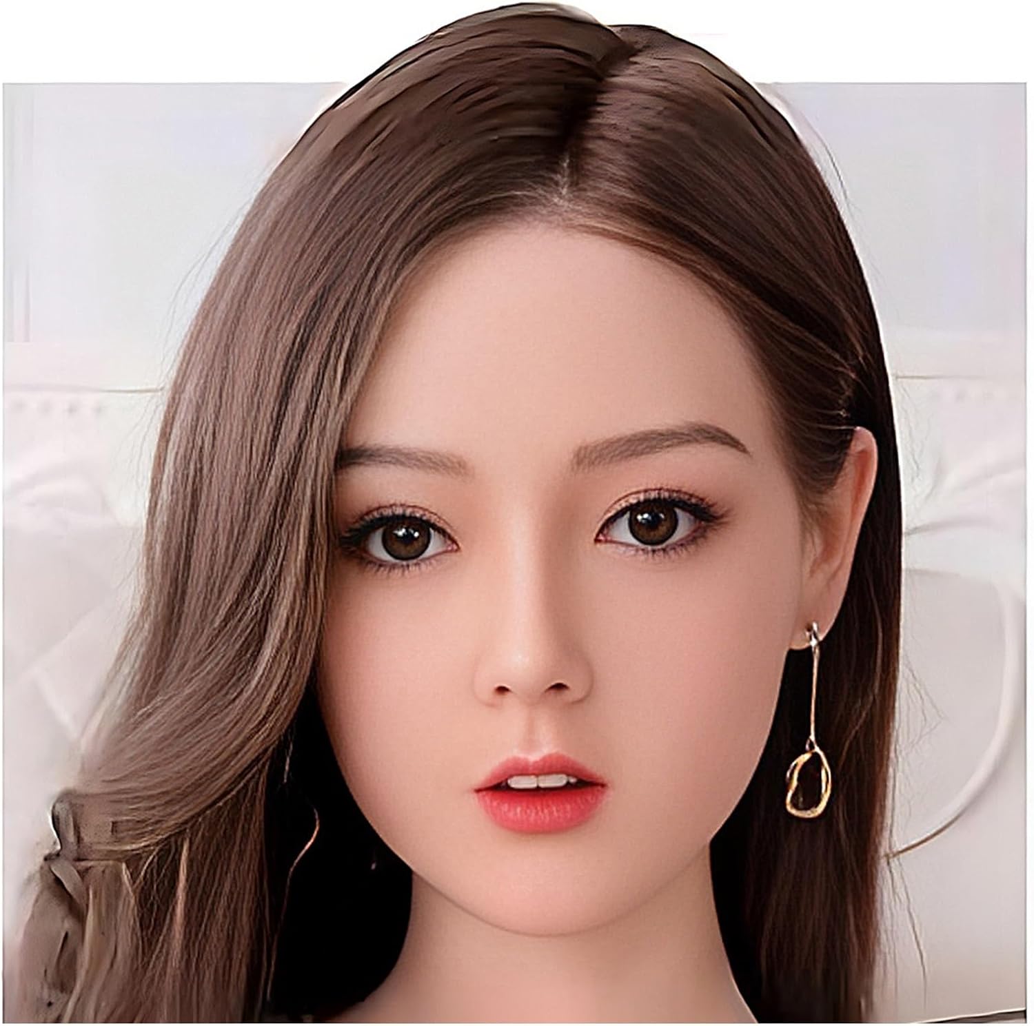 Amazon.co.jp: モデルヘッド 単品 TPE製とシリコン製があり M16ネジとワンタッチ接続 植毛タイプ 身長130cmから168cmまで対応 GD-150番(Color:シリコン ...