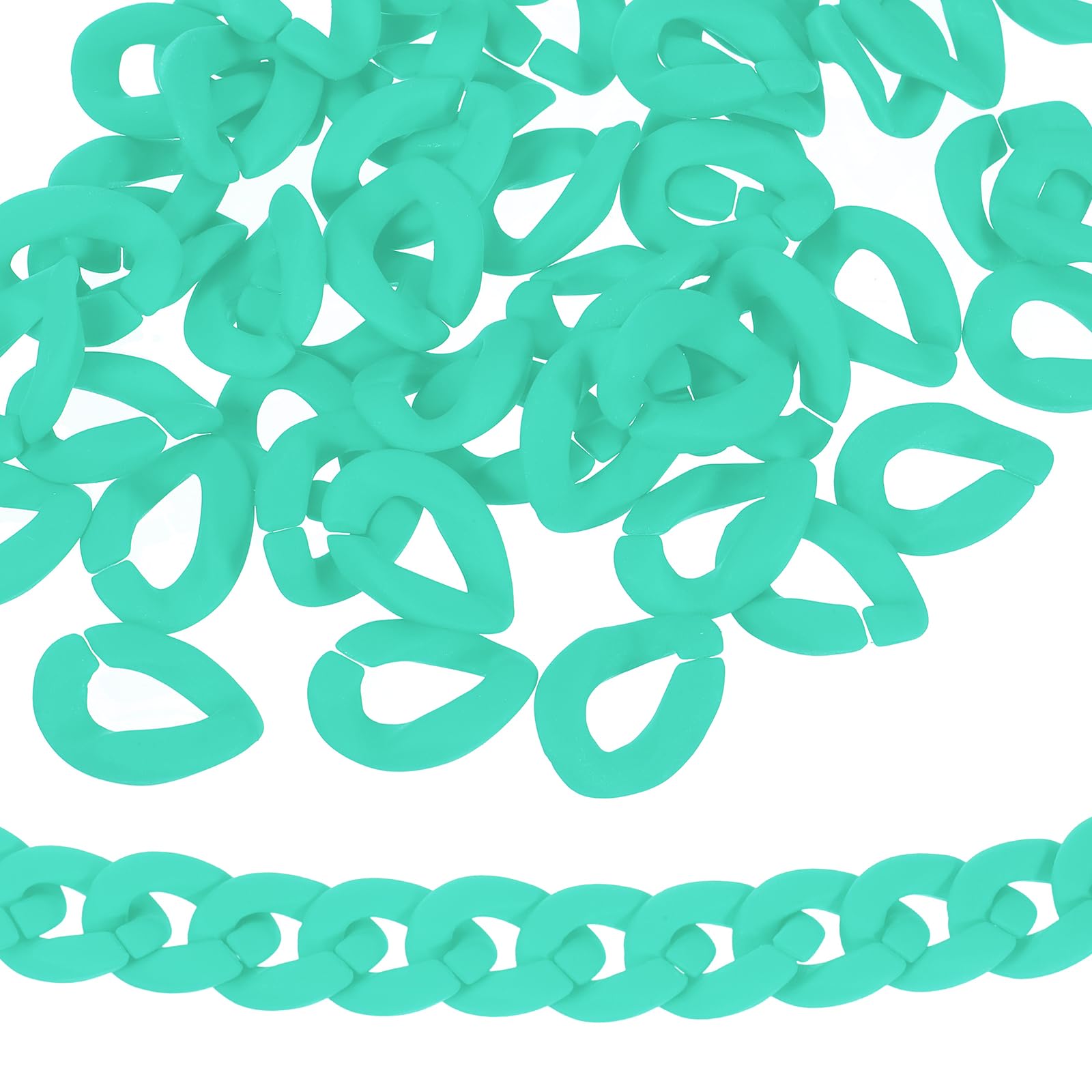 Amazon.com: uxcell 50Pcs Acrylic Linking Chain Rings, 23mm Plastic ...