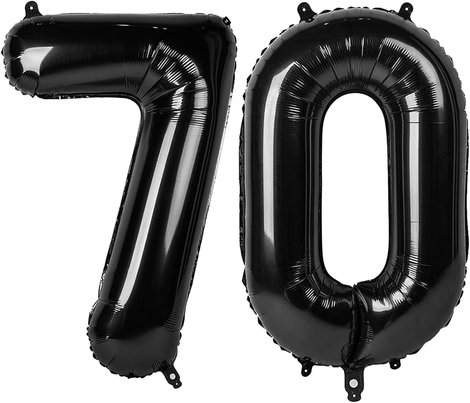 Amazon.com: Black Number 70 Balloon 40 inch, 70 Number Balloons, 70th ...