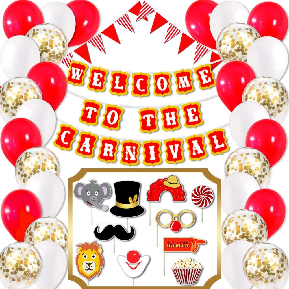 Amazon.com: Carnival Circus Party Decorations Supplies Kit | "Welcome ...
