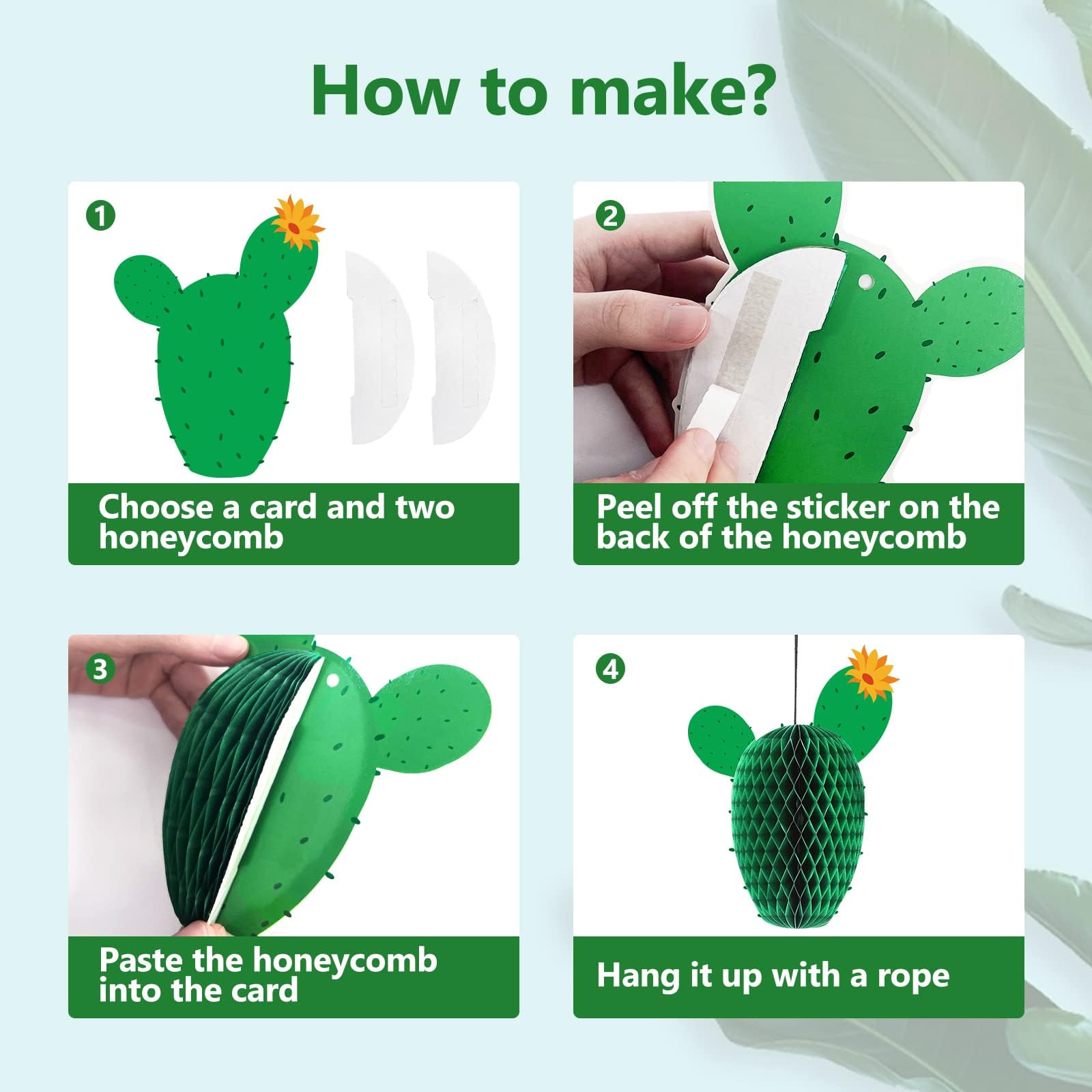 Snapklik.com : 12PCS Cactus Honeycomb Balls Centerpieces For Tables ...