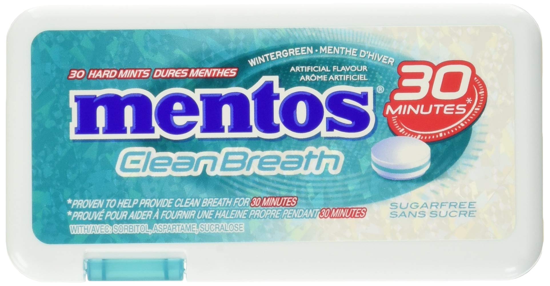 Mentos Clean Breath Mints - Wintergreen Flavour - Pack of 12 - 30pc ...