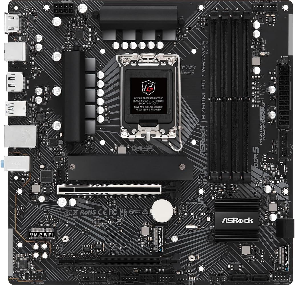 Amazon.in: Buy ASRock B760M PG Lightning Supports 14th,13th Gen & 12th ...