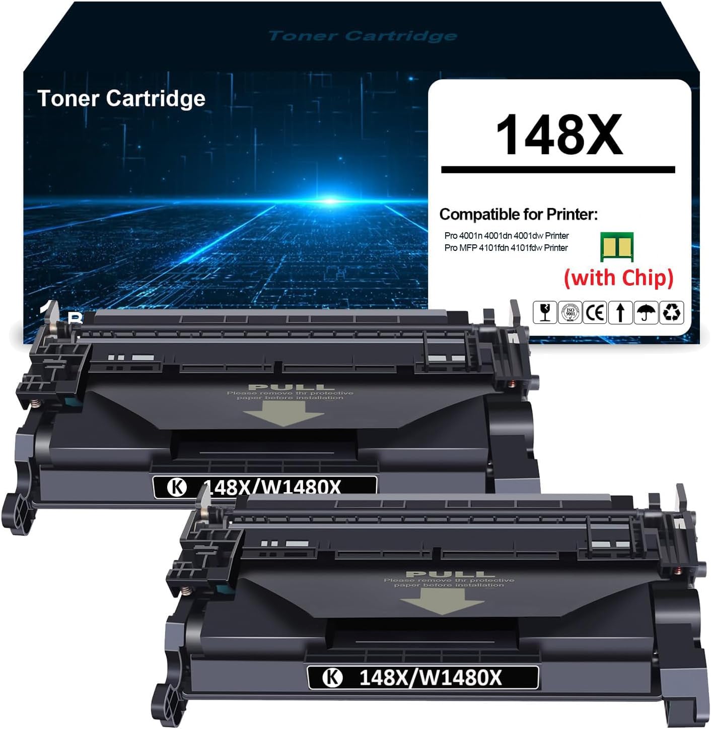 Amazon.com: 94X High-yield Black Toner Cartridge CF294X 2-Pack with ...