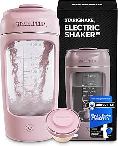 Amazon.com: STARKFELD Electric Shaker V3 - Automatic Protein Mixer for ...