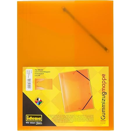 D.RECT 6 Stück Sammelmappe , Postmappe aus PP mit Gummiband ...