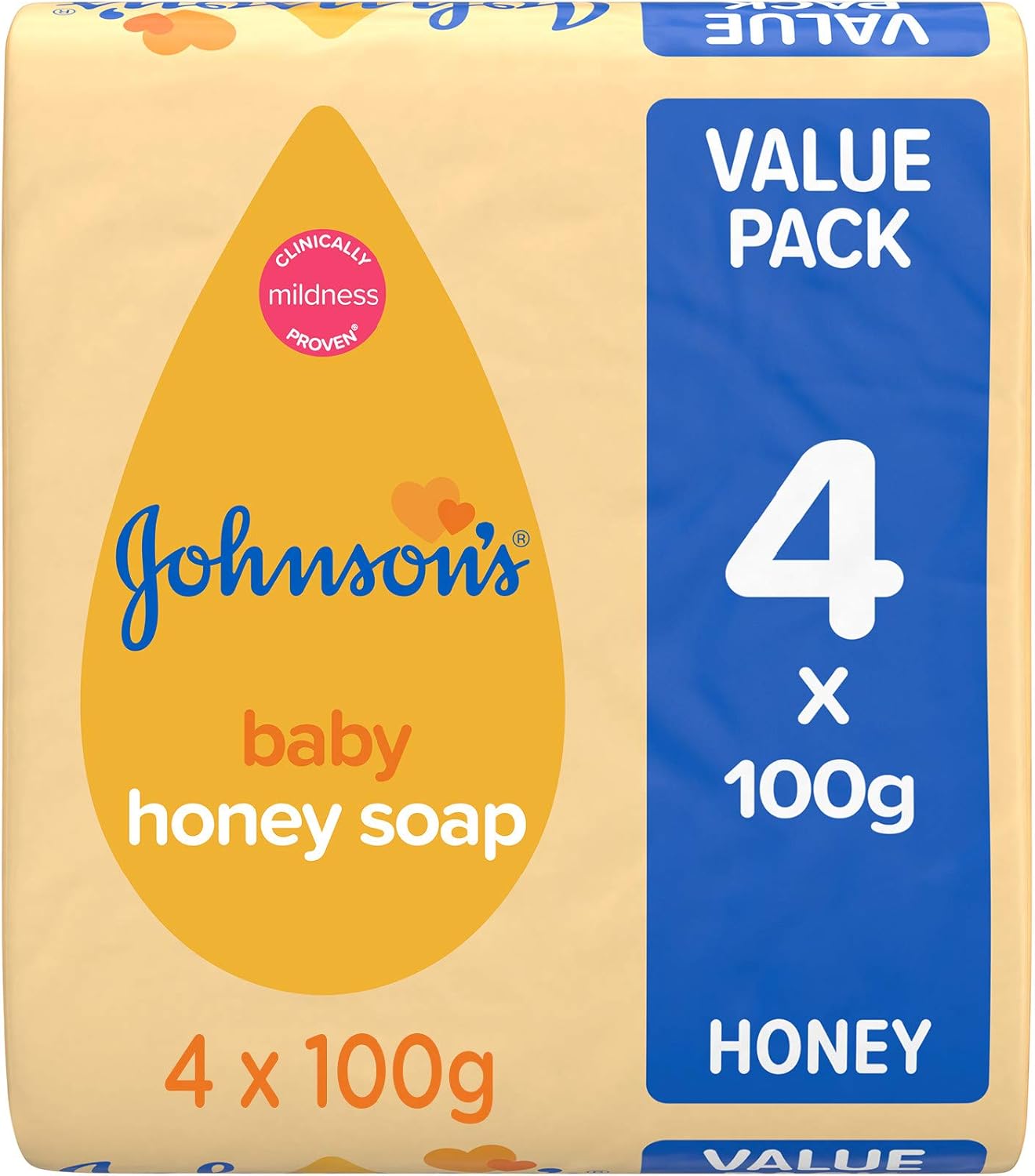 Johnson s Baby Honey Soap 100g 4 Pack Ideal For Babies Delicate Skin johnson-s-baby-honey-soap-100g-4-pack-ideal-for-babies-delicate-skin