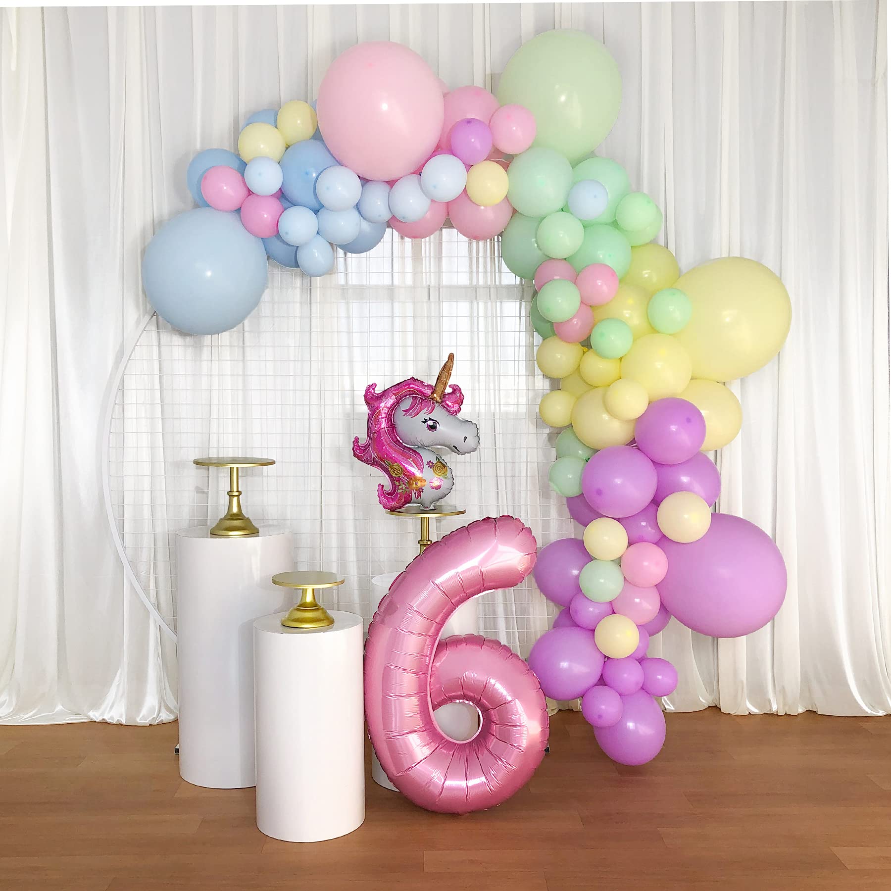Buy Unicorn 6th Birthday Decorations, Unicorn Birthday Decorations for ...
