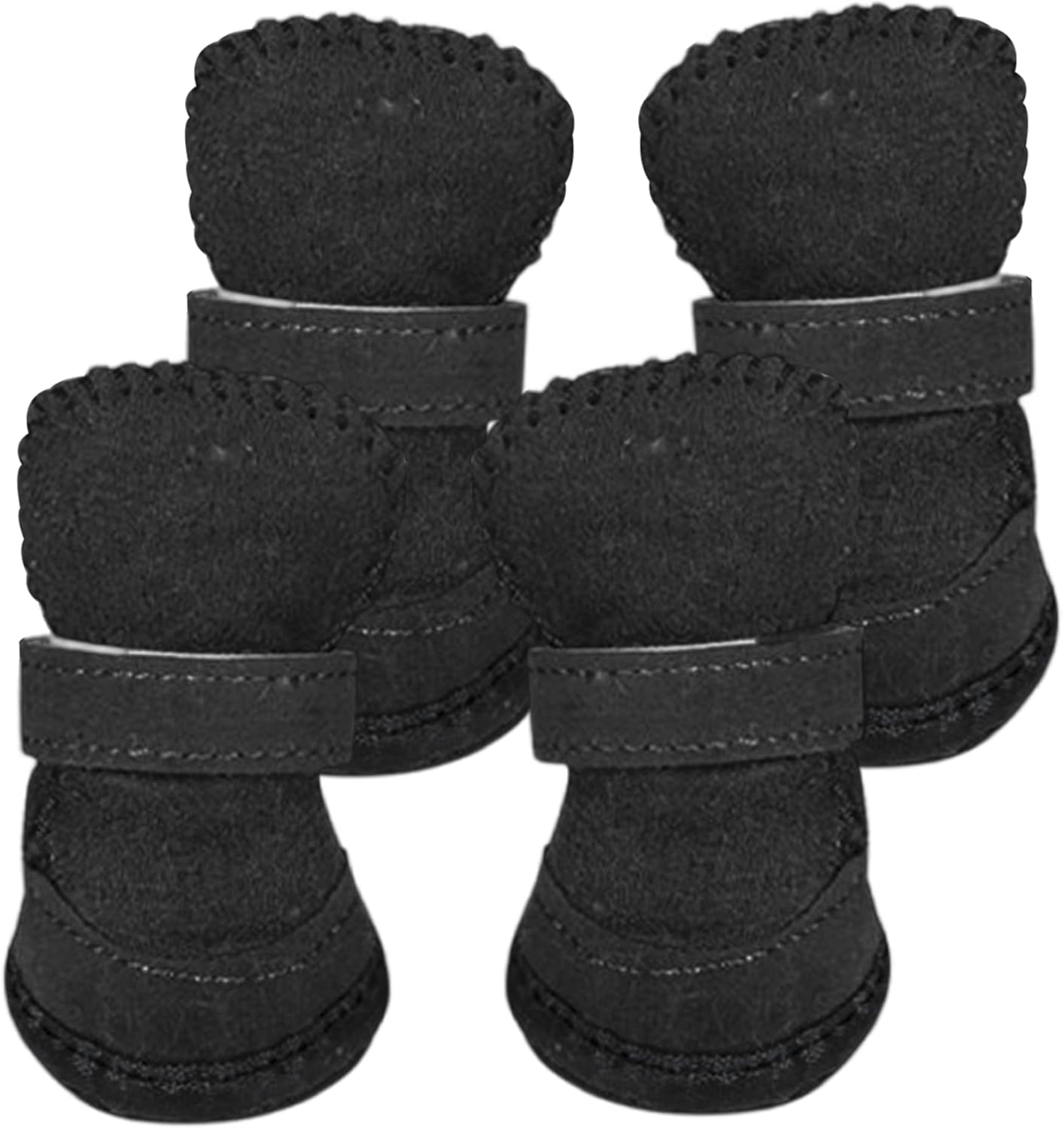 Amazon.com : 4Pcs Dog Boots & Paw Protectors, Warm Dog Boots Lamb ...