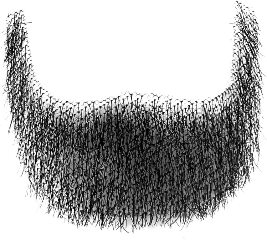 Maquillaje de barba con bigote falso atado a mano para entretenimiento ...