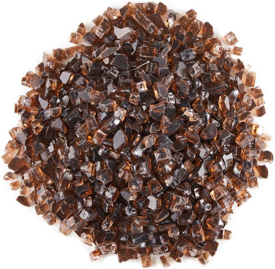 Amazon.com: COSTAELM Fire Glass Hampshire 1/2 Inch 10 Pounds Tempered ...
