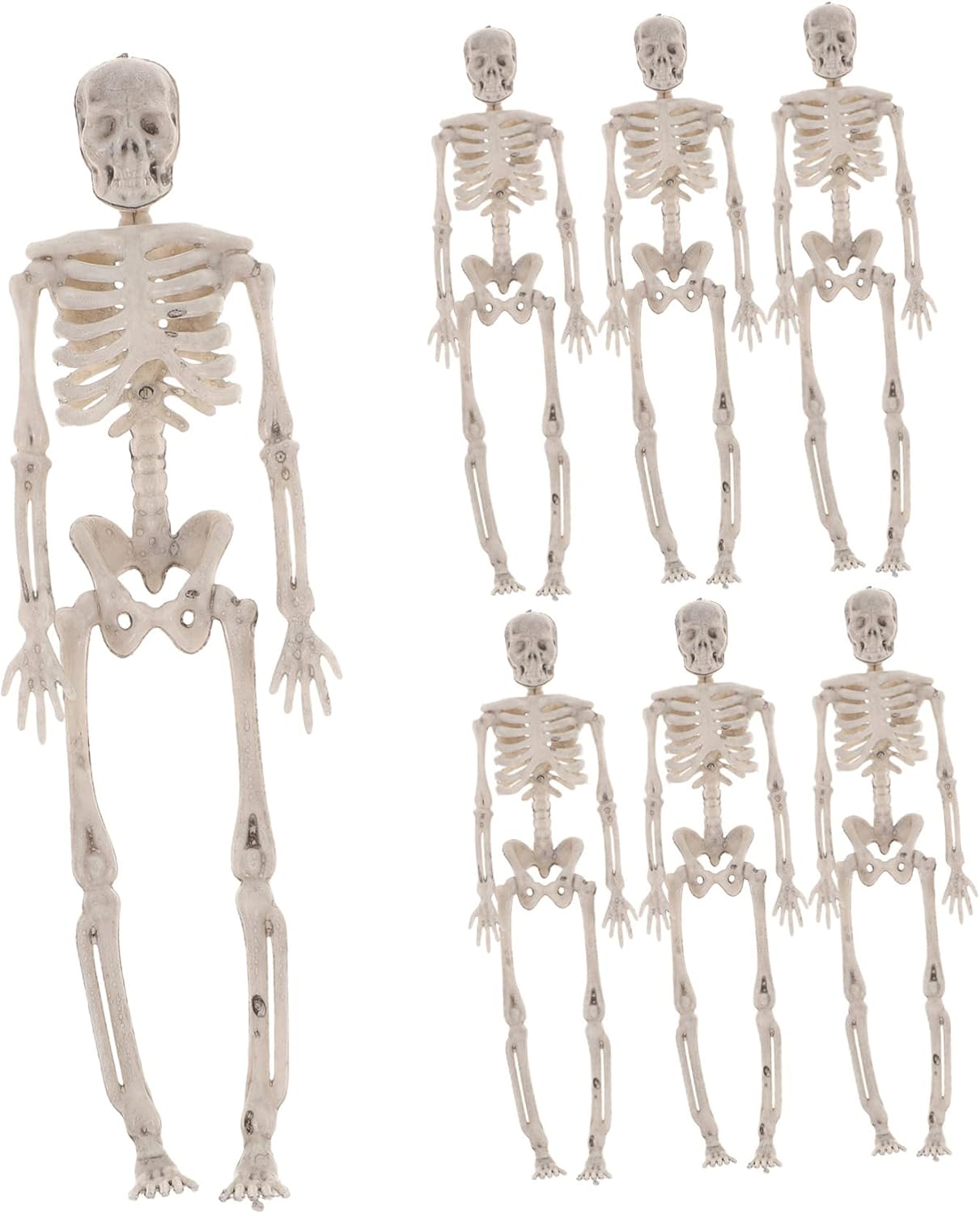 ORFOFE 6pcs Halloween Decoration Skeleton Prop Halloween Skeleton Mini ...