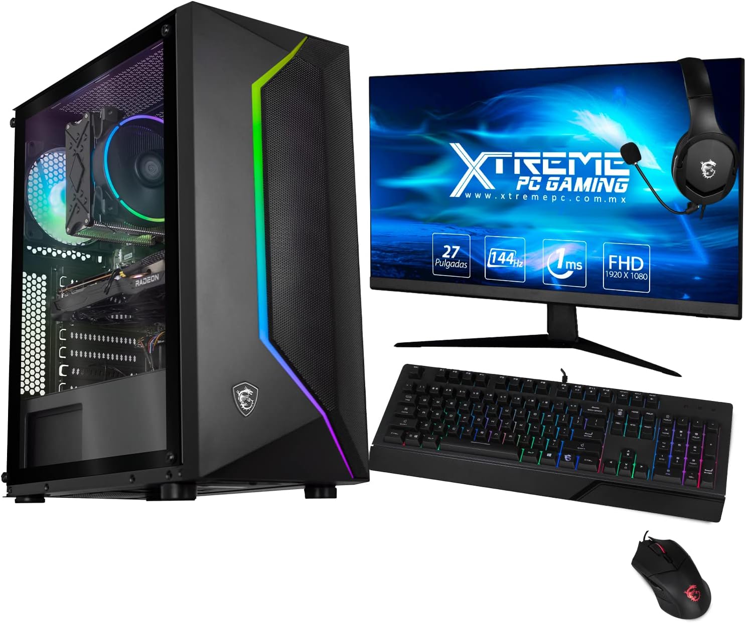 XTREME PC GAMING MSI AMD Radeon RX 6600 Ryzen 7 5700X 16GB SSD 500GB ...