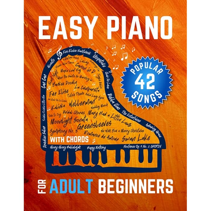 Buy Easy Piano for Adult Beginners: 42 Popular Songs I Easy Piano ...