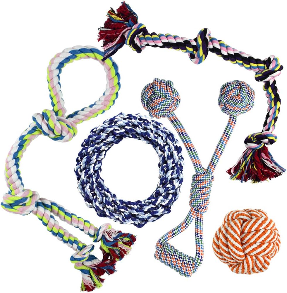 Pet Supplies : Whoobee Dog Rope Toys, Puppy Chew Toys for Playtime and ...