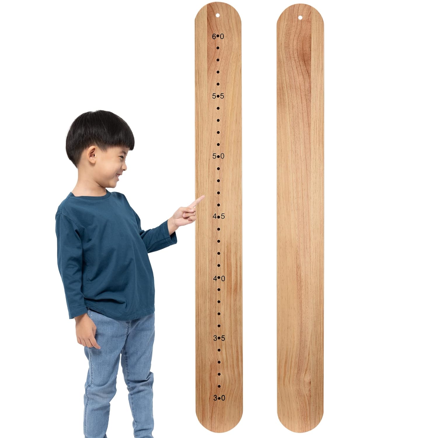 Wooden Ruler Height Chart for Kids - Growth Measurement for The Whole ...