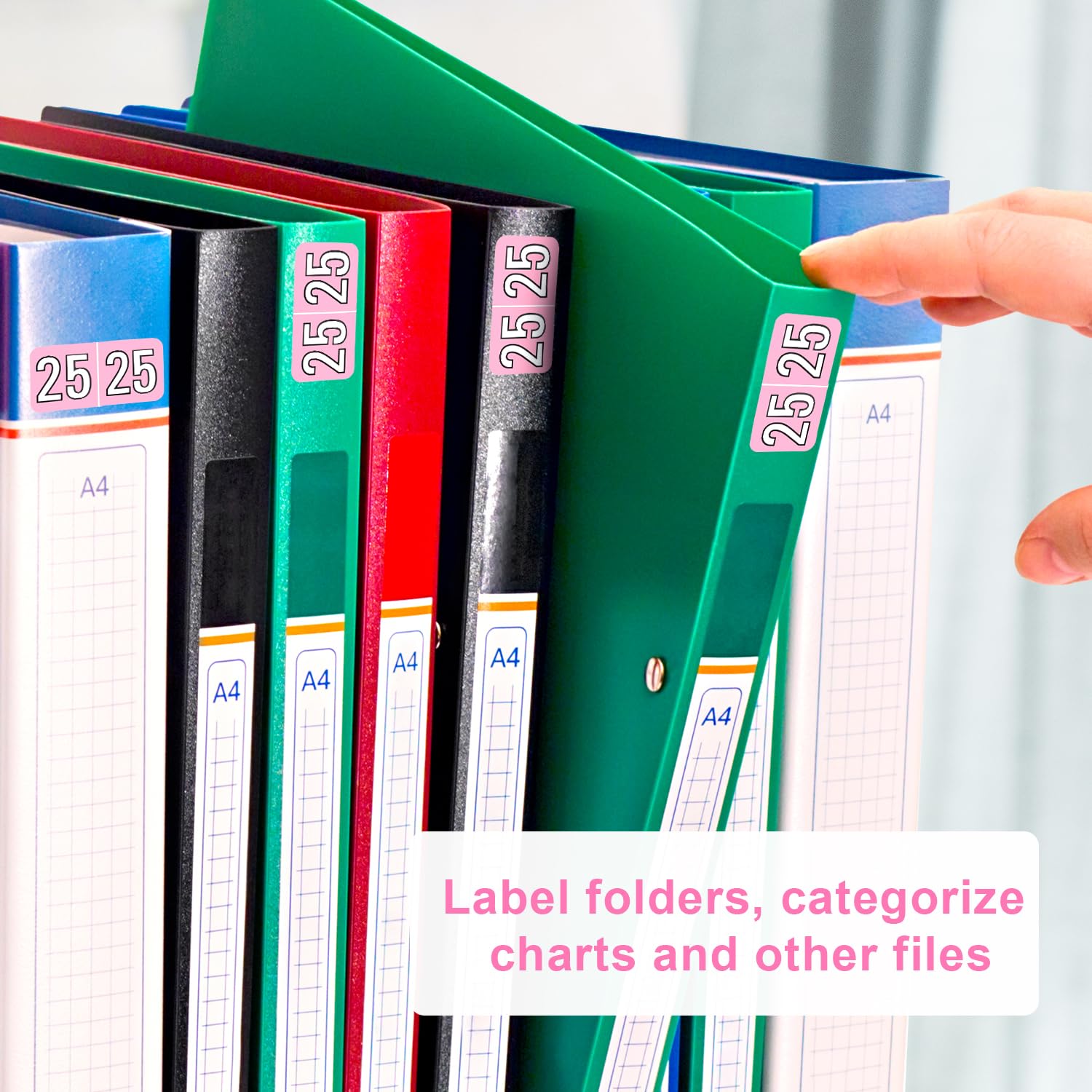 2025 File Folder Labels 500 Pieces Organization Stickers 500 Pcs 2025 ...