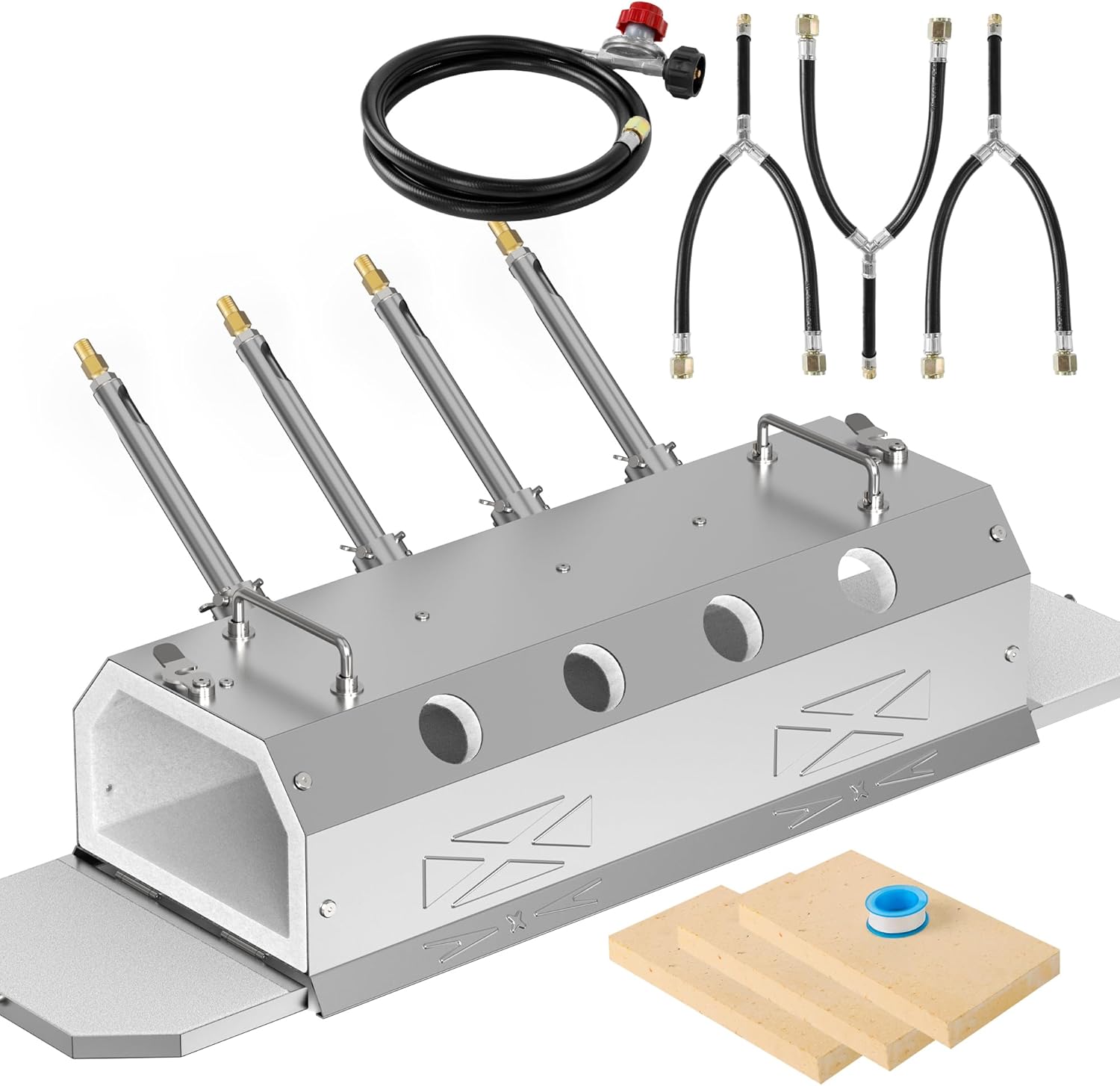 Nelyrho Gas Propane Blacksmith Beginner Forge Kit With 30PSI Regulator ...