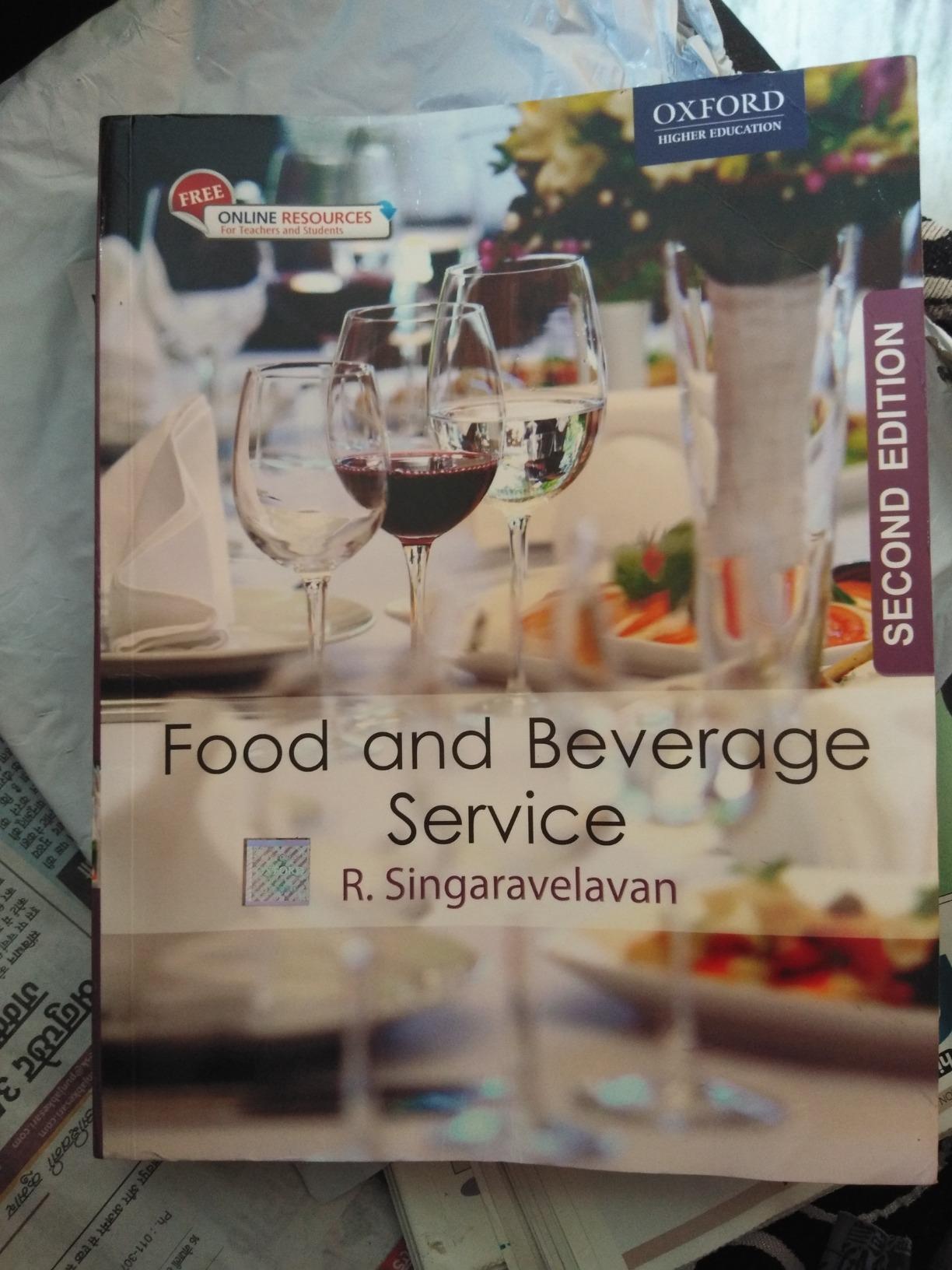 FOOD AND BEVERAGE SERVICES: A TRAINING MANUAL, 3RD EDN : Andrews ...
