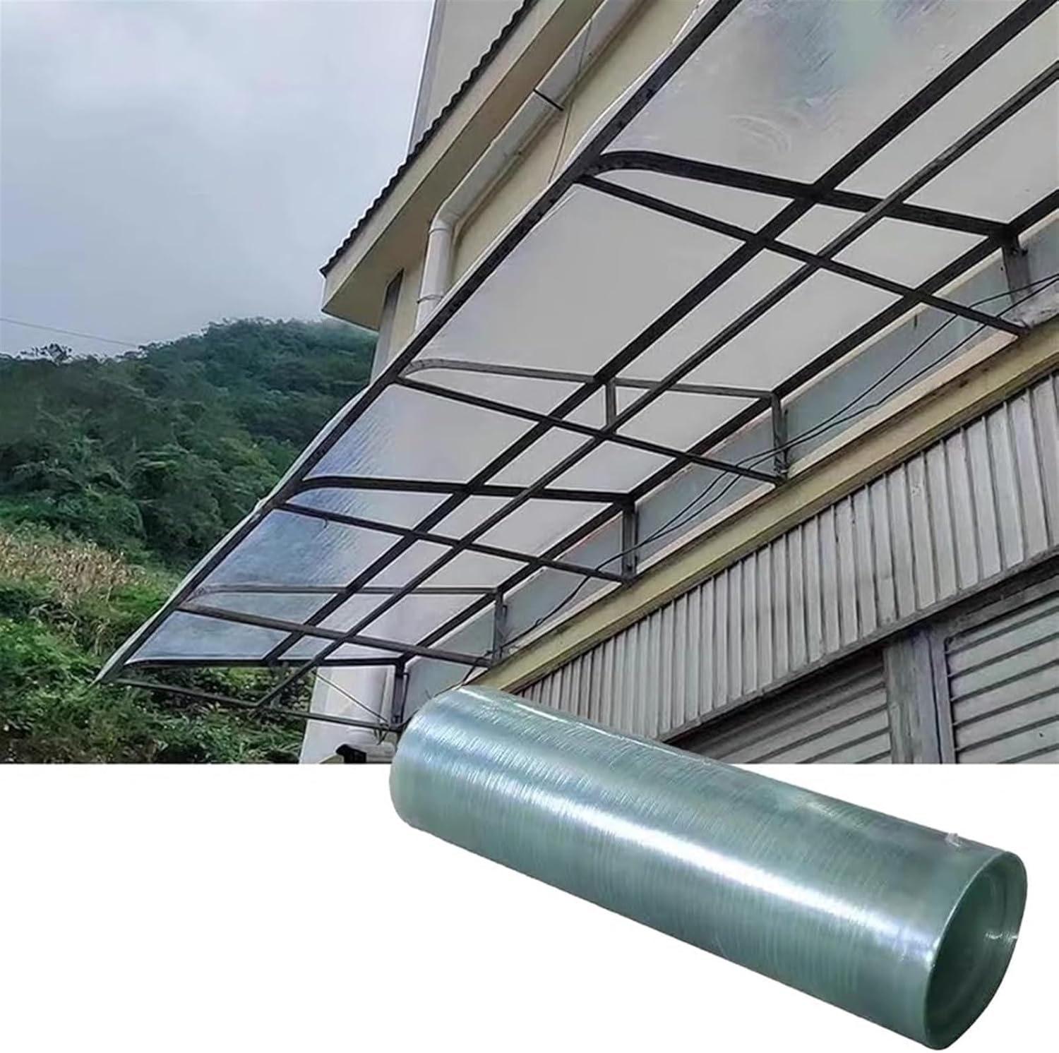 Amazon.com: YLQFGUVWK Polycarbonate Roof Sheets, Fiberglass Lighting ...