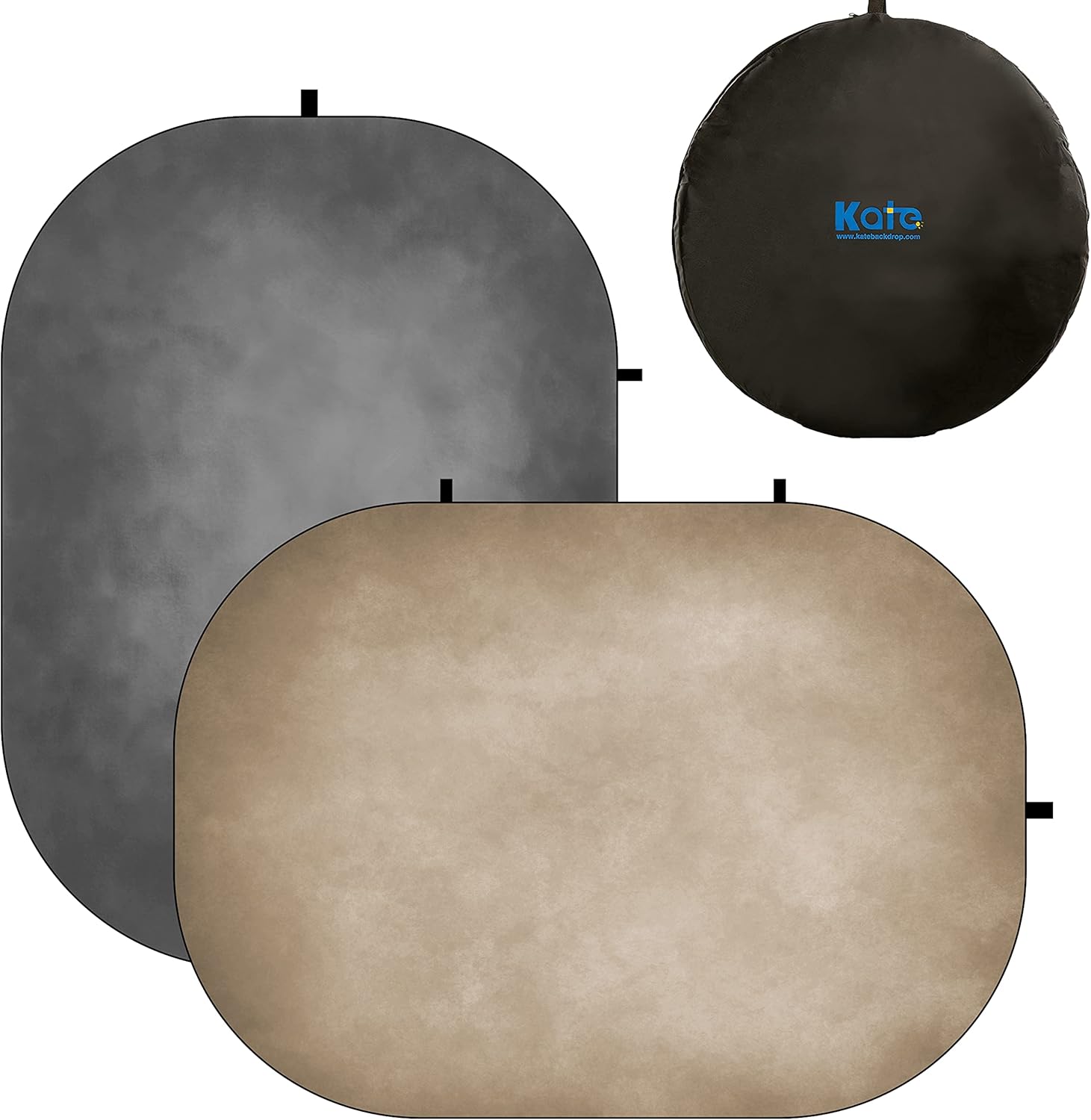 Amazon.com : Kate 5x6.5ft(1.5x2m) Collapsible Backdrop Brown Grey ...