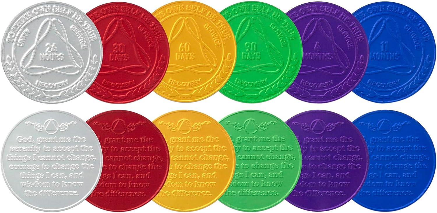 Amazon.com: Sobriety Mint Infinity Aluminum AA Meeting Newcomer ...