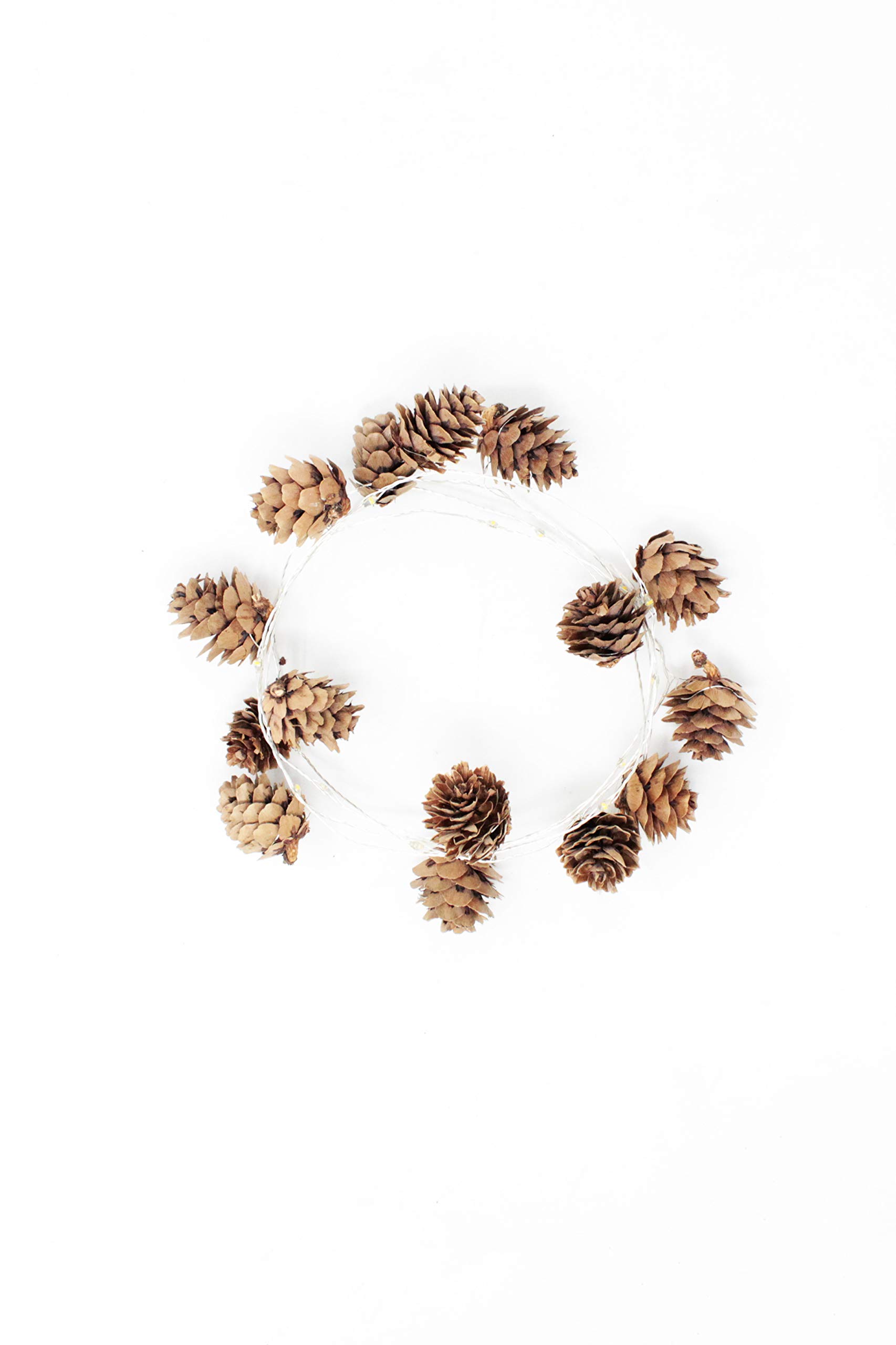 Mini Pine Cone String Lights Mini Christmas Tree With Led String