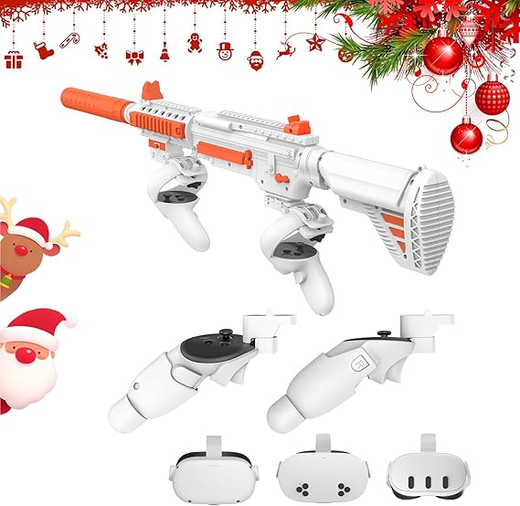 Amazon.com: Relohas VR Handle Accessories for Meta Quest 3, 3S, Gun ...