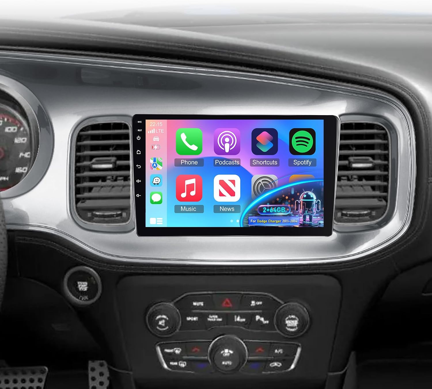 Amazon.com: [2G+64G] 9 inch Screen for Dodge Charger Radio 2011 2012 ...