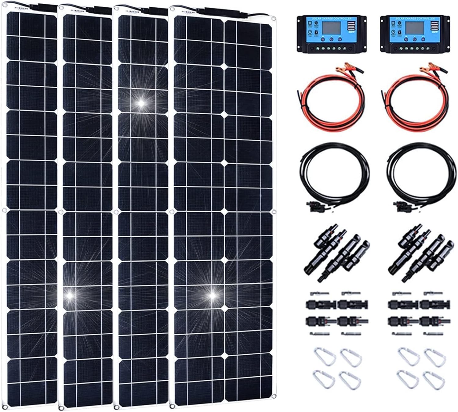Amazon.com : JINTAOMA Flexible Solar Panel Kit, 800 Watt 12 Volt ...
