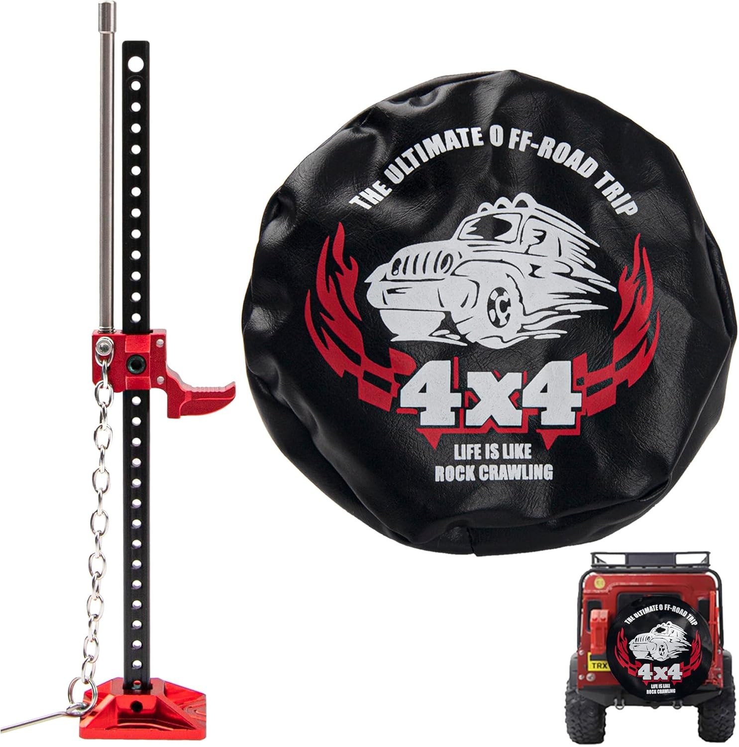 Amazon.com: RC Metal Slideable Jack Tool Mini Lifting Jack Simulation ...