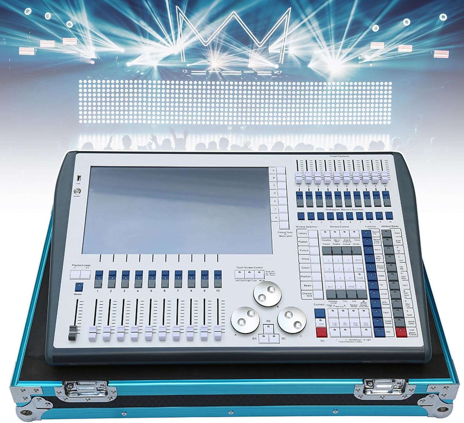 UPIKIT Dmx Controller,Stage Light Console,120gb I5 Cpu Touch Screen ...