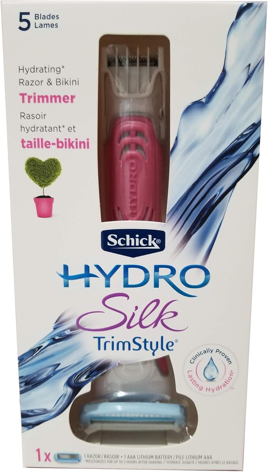 Schick Hydro Silk TrimStyle Moisturizing Razor for Women with Bikini ...