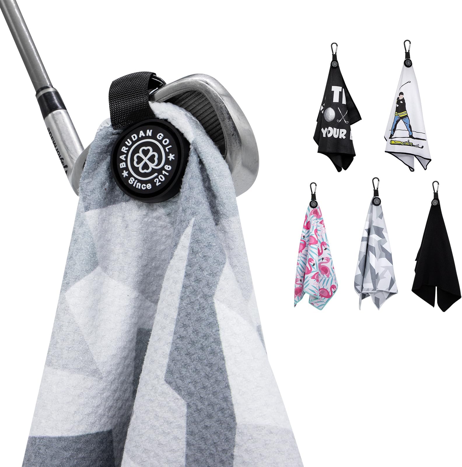 Amazon.com: STICKIT Magnetic Golf Towel, Premium 29" Microfiber with ...