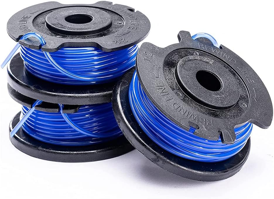 QOXEZY 3pcs Strimmer Spool Line for Greenworks 24V G24LT25 G24LT ...