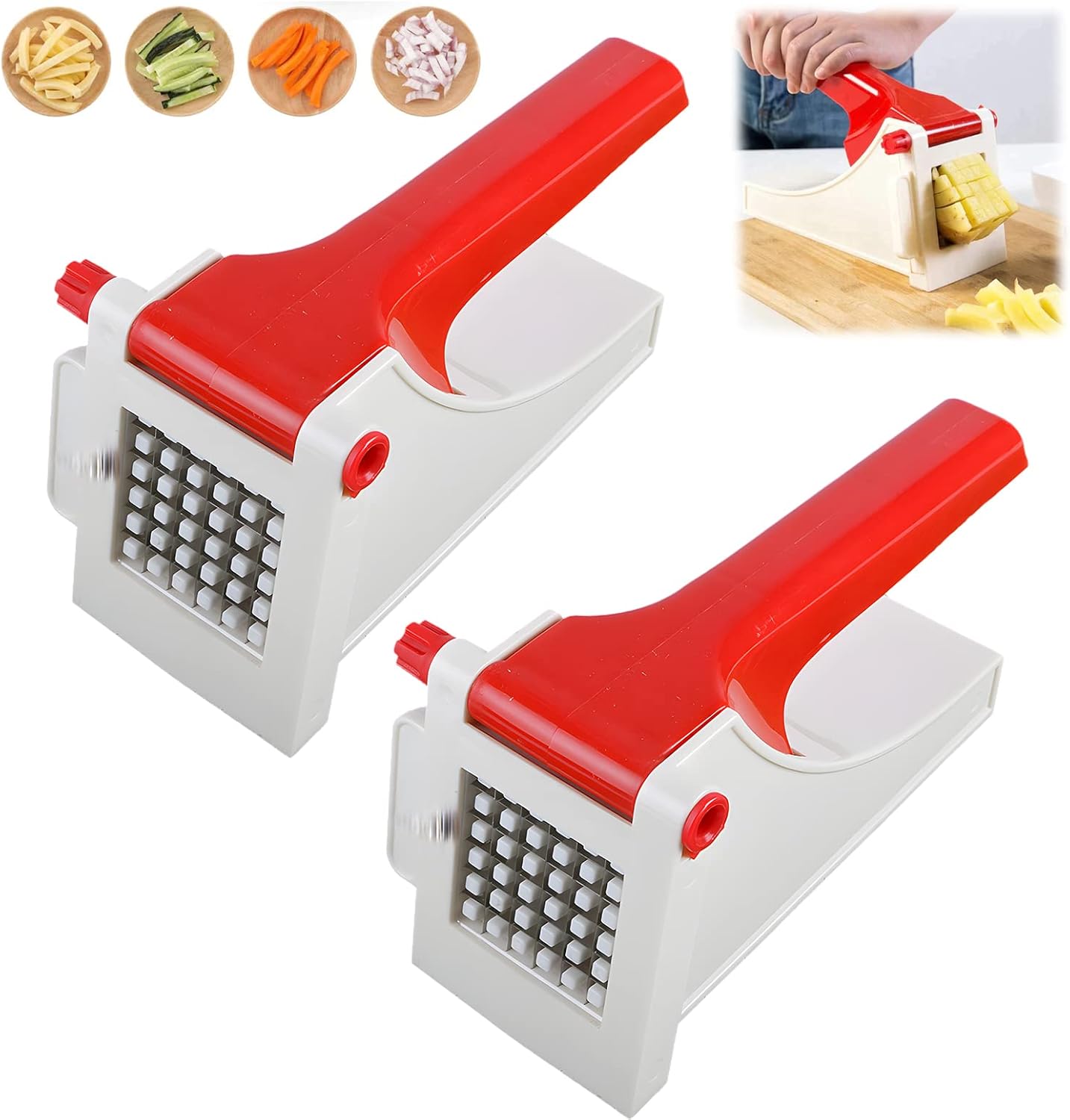 Amazon.com: Heavy Duty Vegetable Slicer Dicer, French Fry Cutter ...