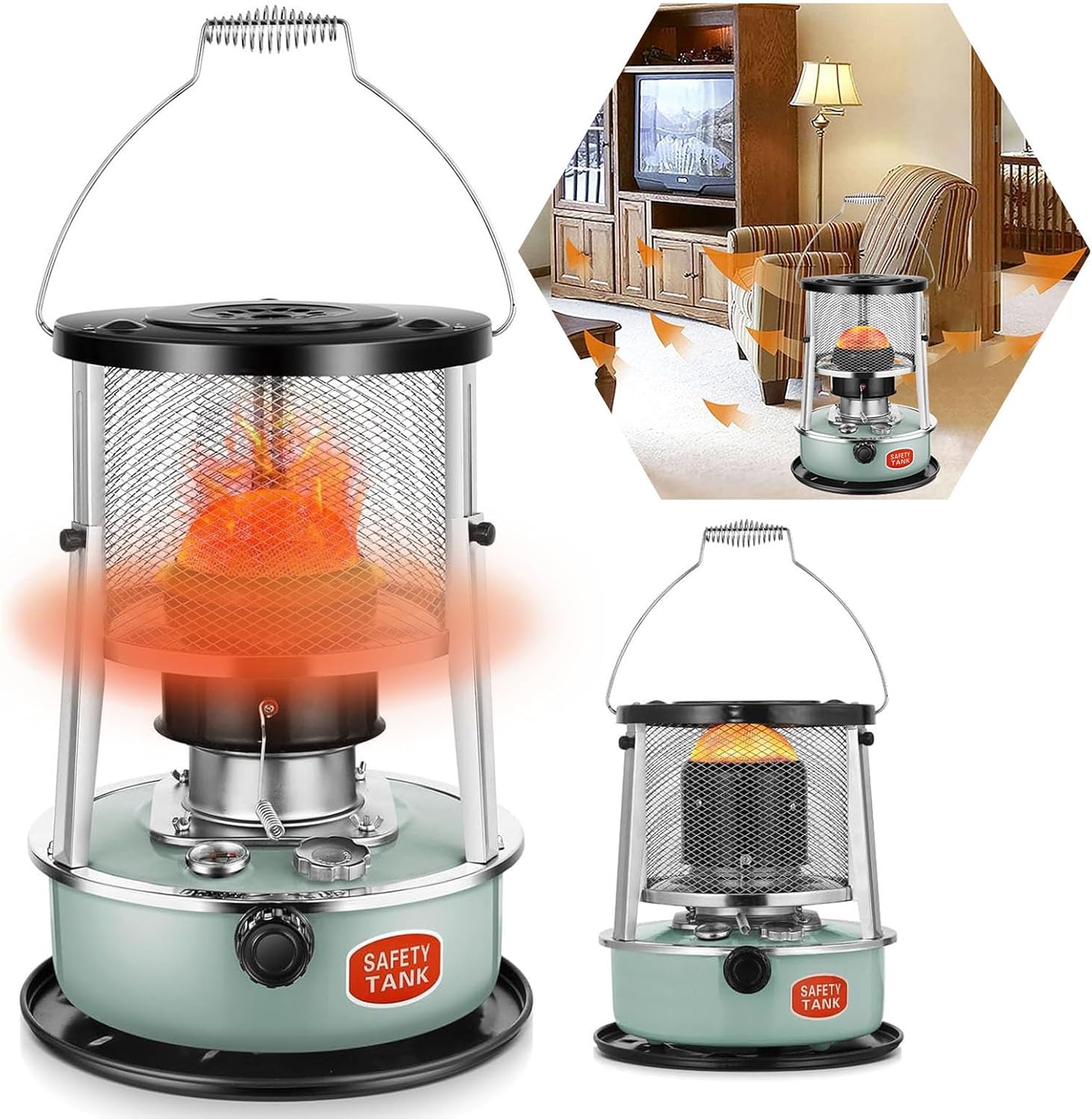 Amazon.com: Kerosene Heater | Kerosene Heater Indoor | Portable Small ...
