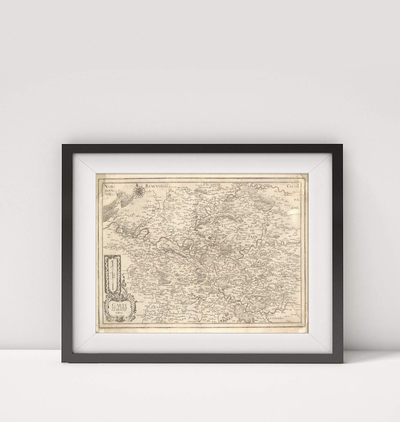 Buy Infinite Photographs 1653 of France|Carte de l'Isle de France et ...