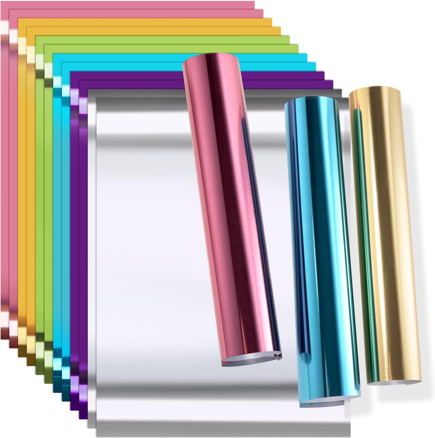 Amazon.com: HTV Vinyl Heat Transfer Vinyl Sheets - 12" x 10" 12 Sheets ...