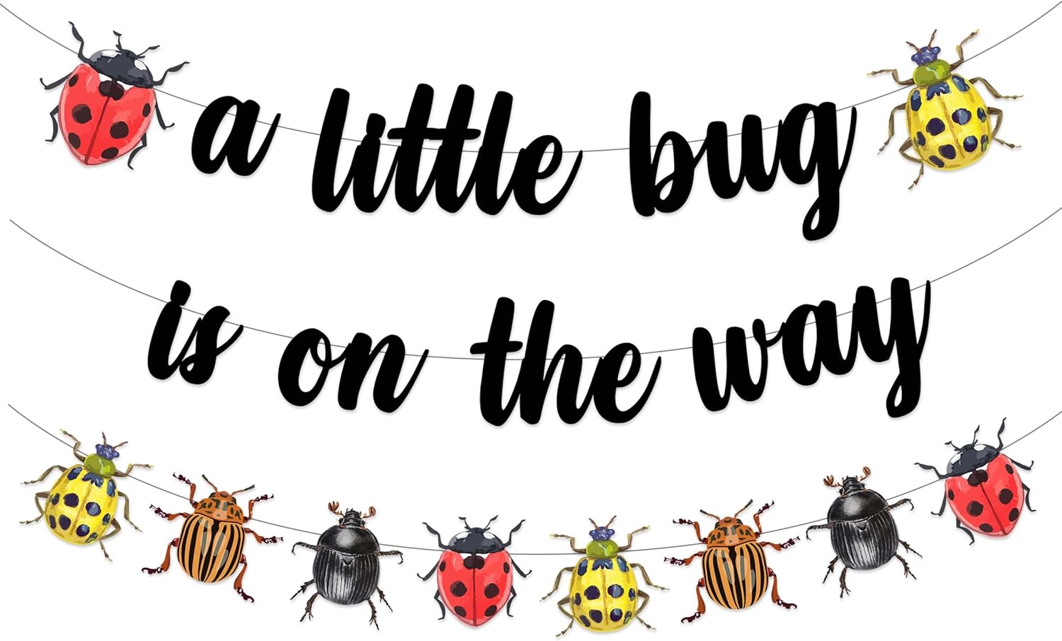 Amazon.com: Little Bug Baby Shower Decorations A Little Bug is on the ...