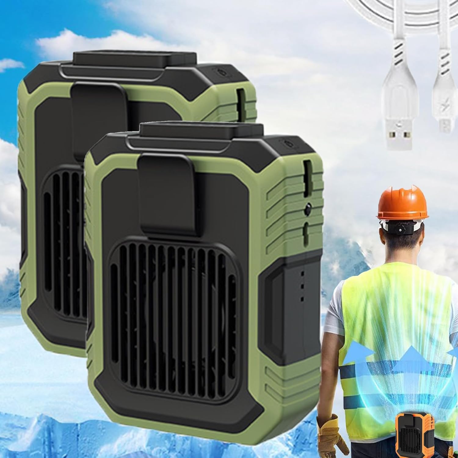 Amazon.com: FUSSWIND Blue Collar Fan Under Shirt, 2025 NEW Portable ...